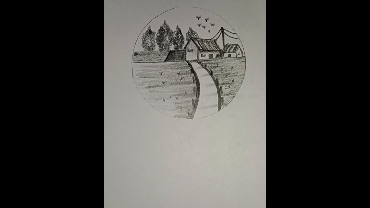 Whispers of Tranquility: Rustic Charm in Pencil"||step by step|| very ...