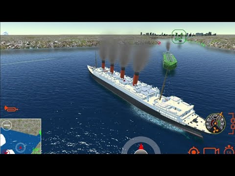 Rms Aquitania hit by Live stocked Carrier ship on stern - Ship Handling ...
