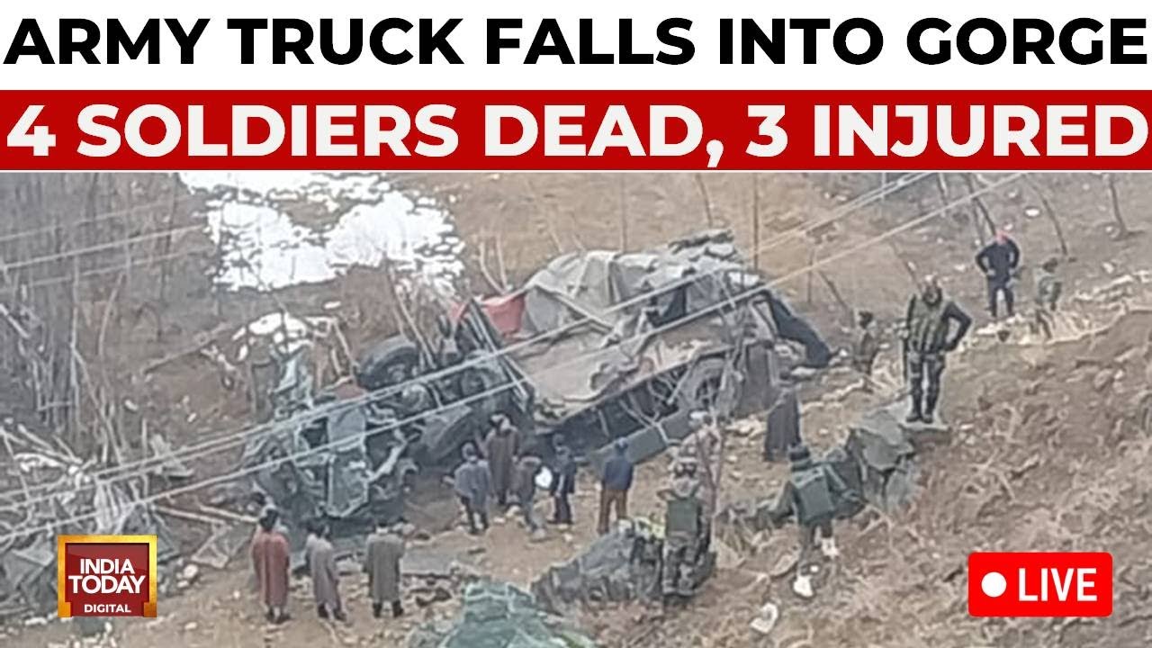 Army Truck Accident LIVE: Vehicle Falls Into A Gorge In J&K's Bandipore ...