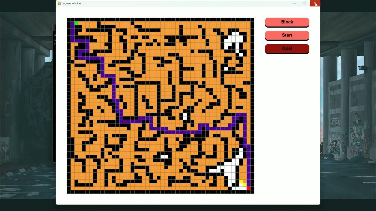 Searching Algorithm Visualization Bfs In Maze Part 1 Youtube