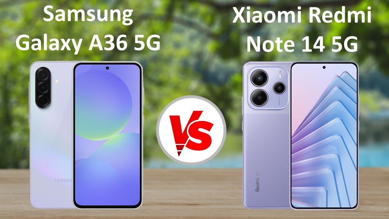 Samsung Galaxy A36 5G vs Xiaomi Redmi Note 14 5G - YouTube