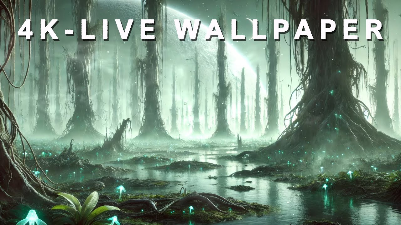 Mystical Swamp on an Alien Planet | Science Fiction Relaxing Ambient ...