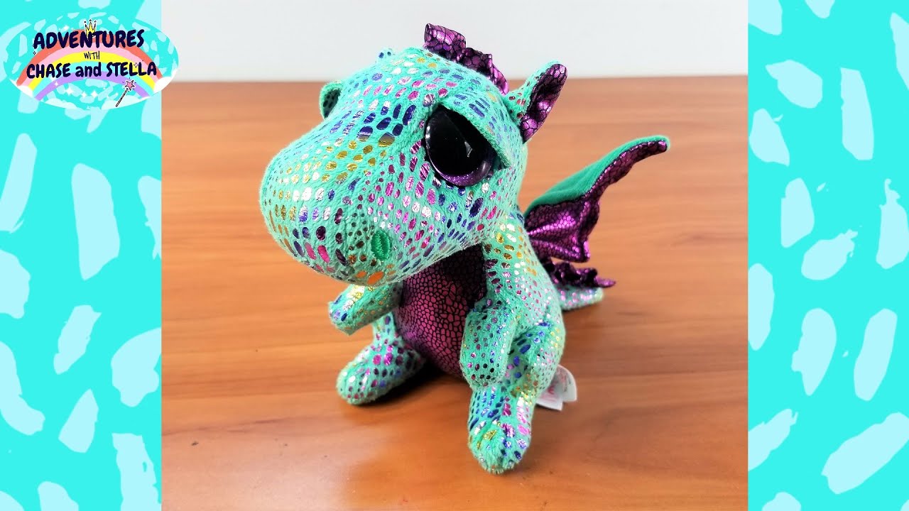 QUICK TOYS: Ty Beanie Boos Cinder The Green Dragon Plush - YouTube