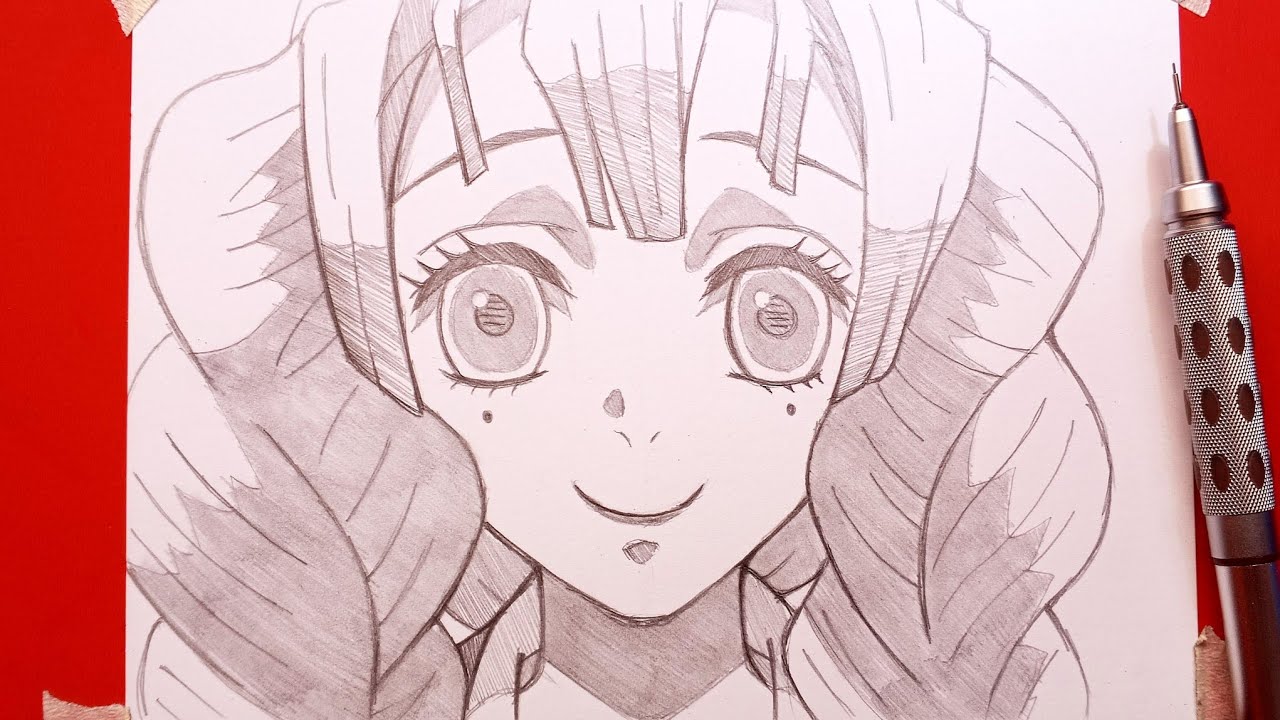 Easyy to draw | How to draw Mitsuri Kanroji step-by-step - YouTube
