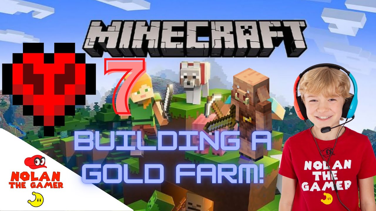 Building a Gold Farm - Minecraft Hardcore Episode 7!⛏ - YouTube