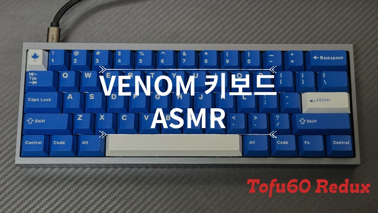 VENOM 60he ASMR 베놈키보드를 쳐봤다 #지출일기 2 - YouTube