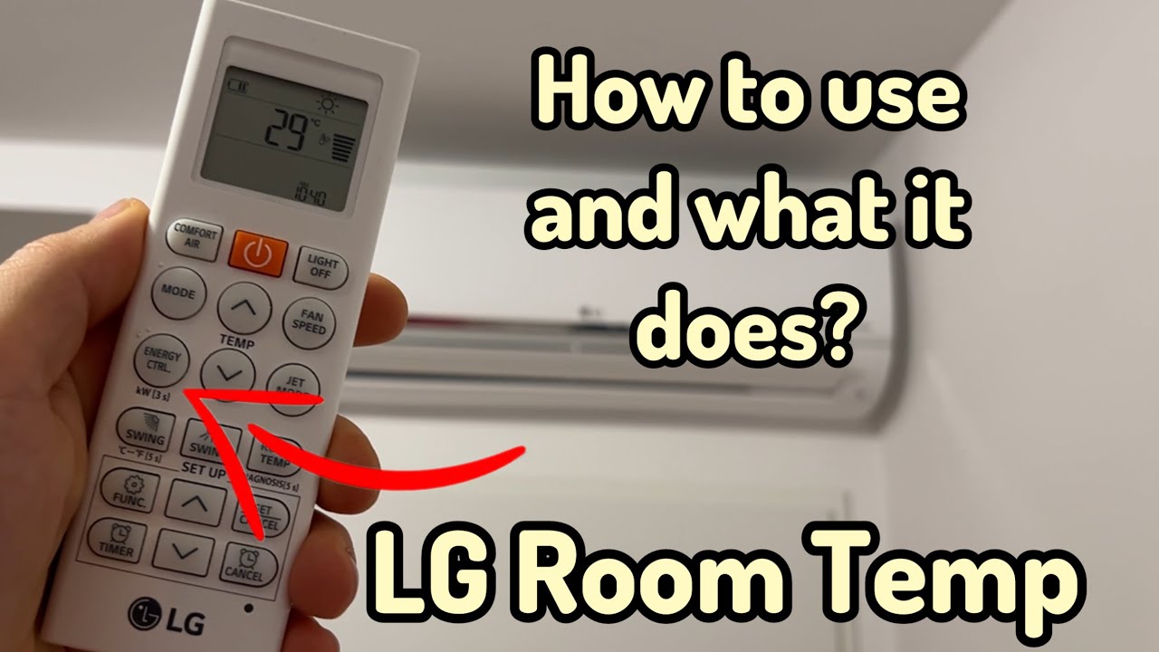 How to Use ROOM Temperature Function LG Air Conditioner. Air Con ROOM ...