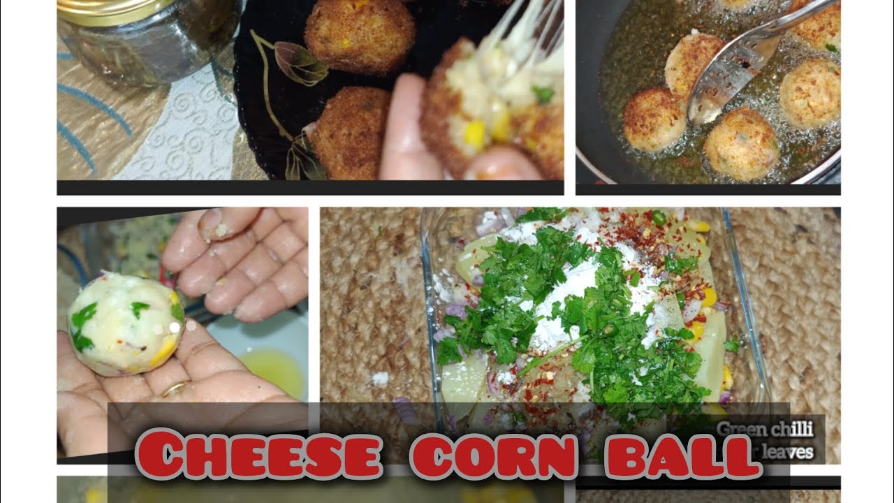 cheese ball recipe |crispy cheese corn balls| yummy snacks| guest party ...
