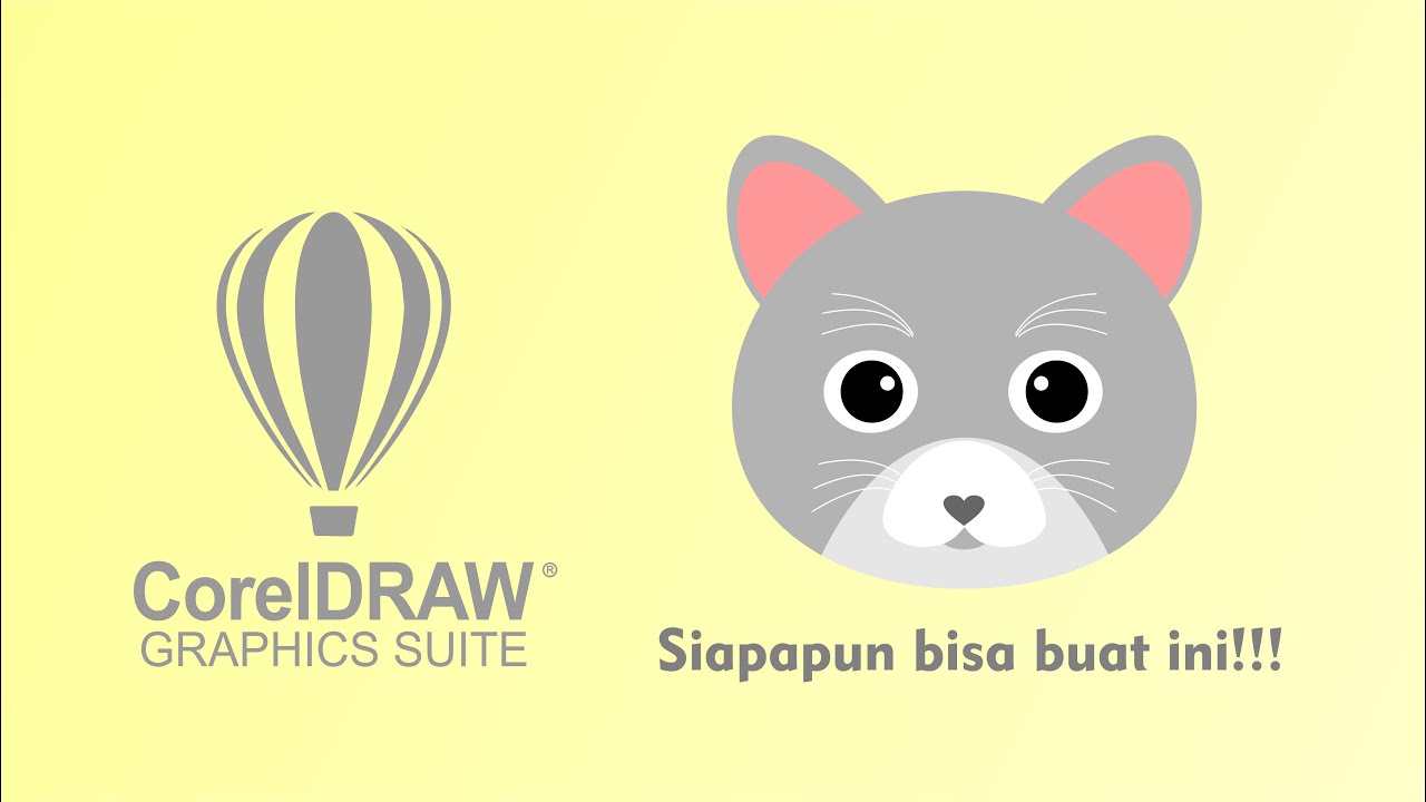 CorelDRAW Tutorial | Cara buat kawaii kucing lucu di CorelDraw - YouTube