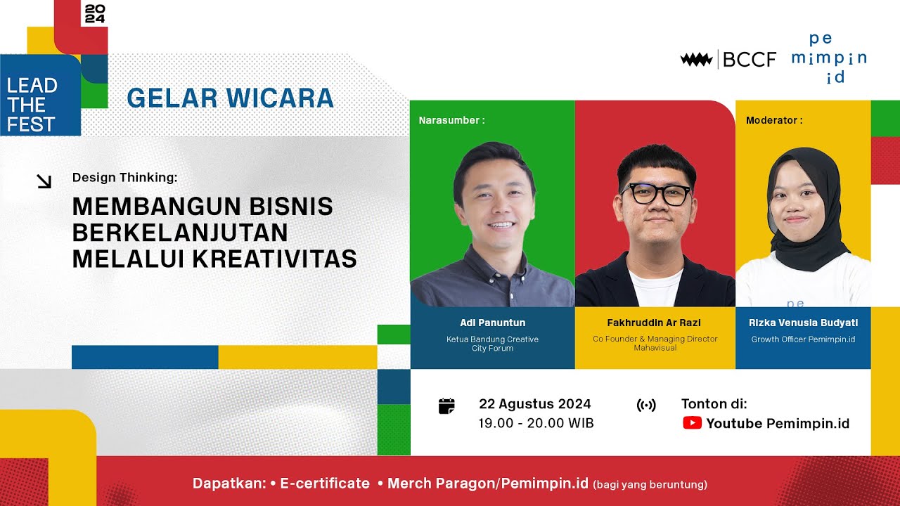 Gelar Wicara LTF 2024 "Design Thinking: Membangun Bisnis Berkelanjutan ...