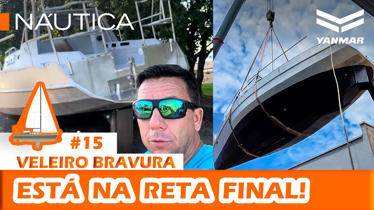 15 | Construção do Veleiro Bravura: da quilha ao motor! Barco avança ...