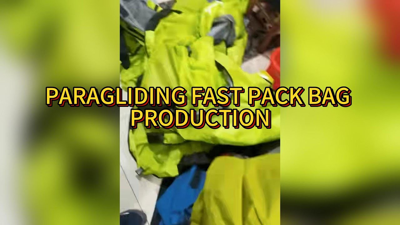 PARAGLIDING FAST PACK BAG PRODUCTION - YouTube