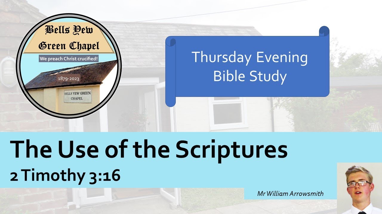 The Use of the Scriptures - 2 Timothy 3:16 (William Arrowsmith) - YouTube
