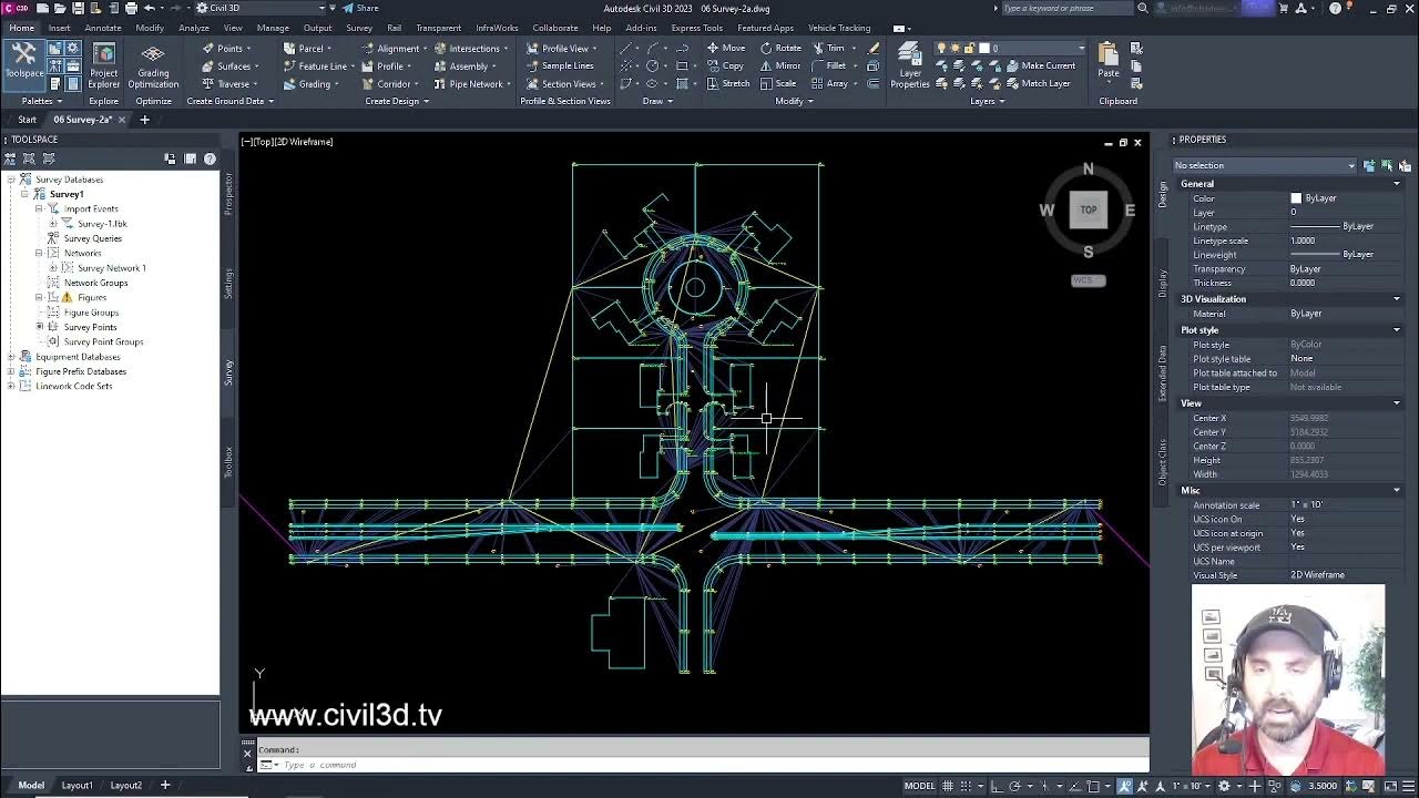 06 Importing Field Coded Survey Data in Civil 3D 2023 to 2024 - YouTube