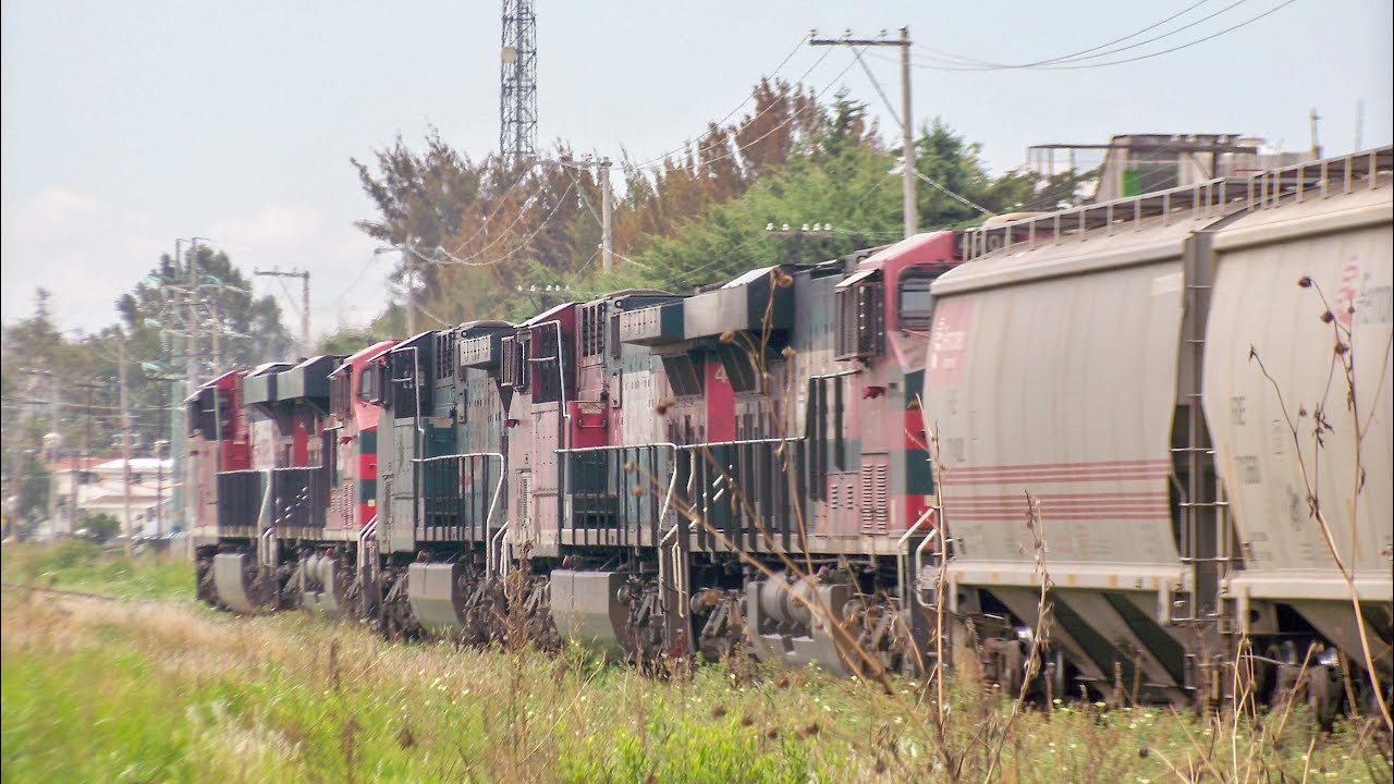 DIRECTO PUEBLA VERACRUZ CON 5 MAQUINAS DE FERROSUR AL SUR, FSRR 4836, 4835, 4405, 4546 & 4706 ...