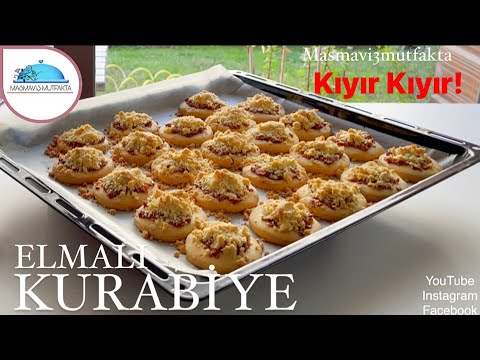 TÜM ELMALI KURABİYELERİ UNUTUN‼️KIYIR KIYIR  Yumurta Yok✔️EN MUHTEŞEM Elmalı Kurabiye ✔️