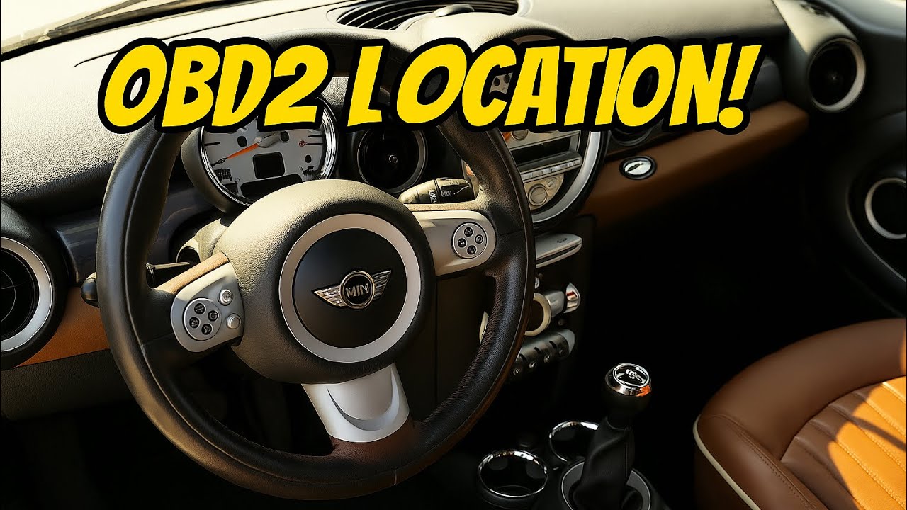 Mini Cooper R56 (2006–2012) OBD2 Port Location #obdlocation #obdport ...