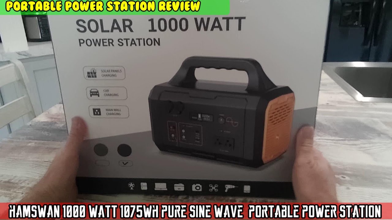 Hamswan 120 volt 1000 watt 1075 WH LiFePO4 Battery pure sine wave ...