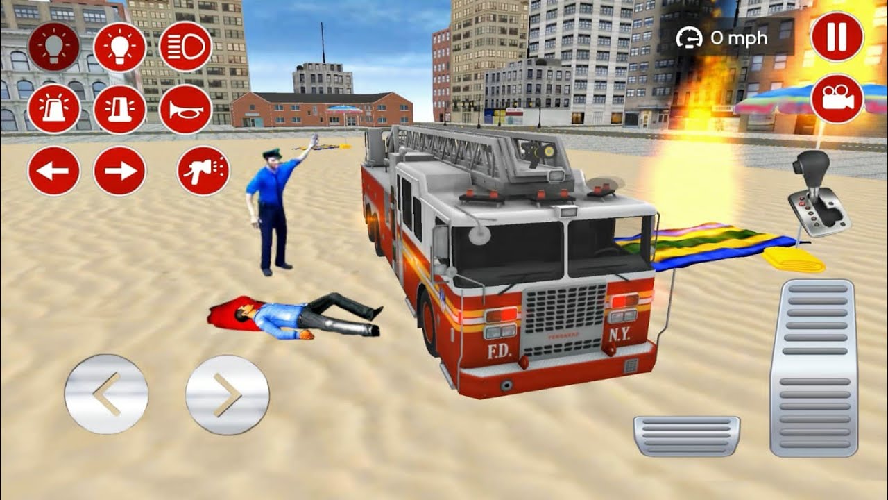 Emergency Truck Driving Simulator Rescue Car Driving Games Android iOS ...