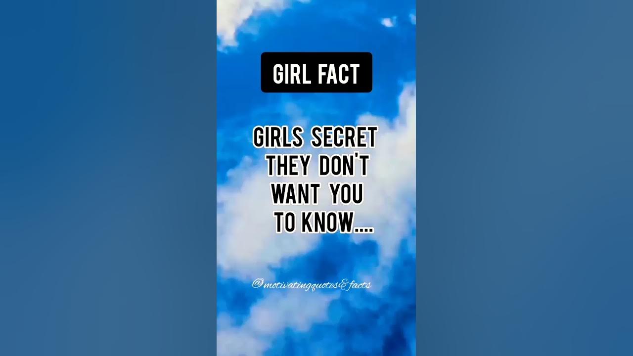 Girls Secret They Dont Want You To Know🙈 Shorts Youtubeshorts