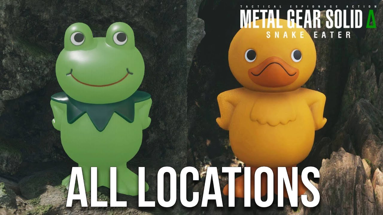 All 64 Kerotan and Gako locations in Metal Gear Solid Delta - YouTube