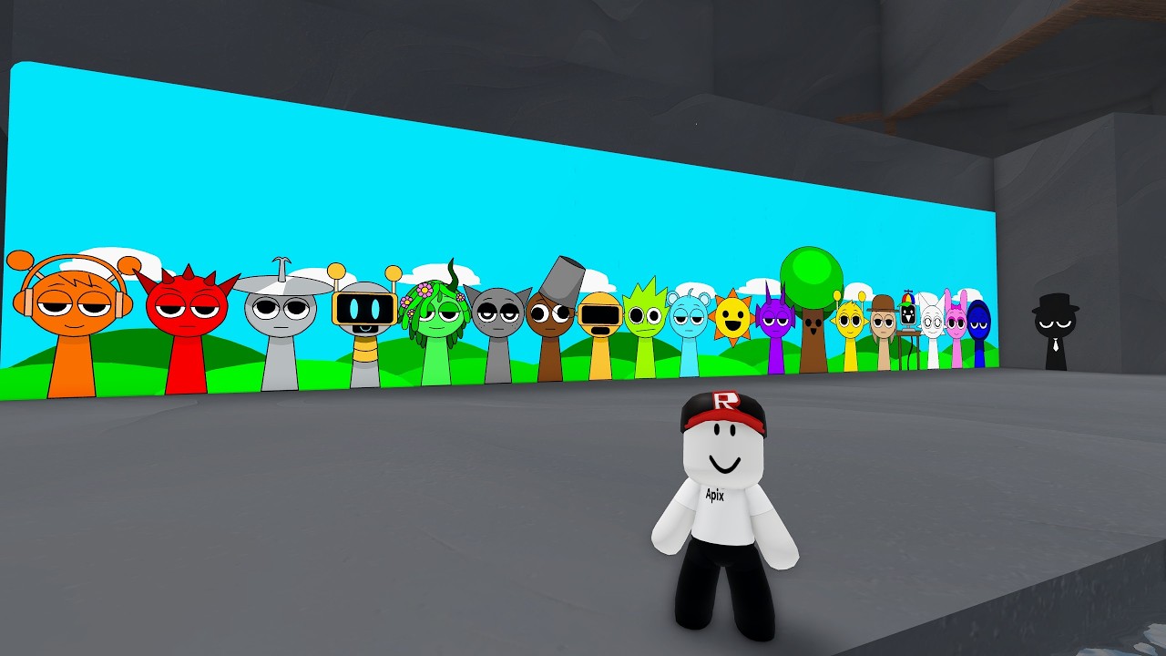 Drawing Sprunki in Realistic Spray Paint - YouTube