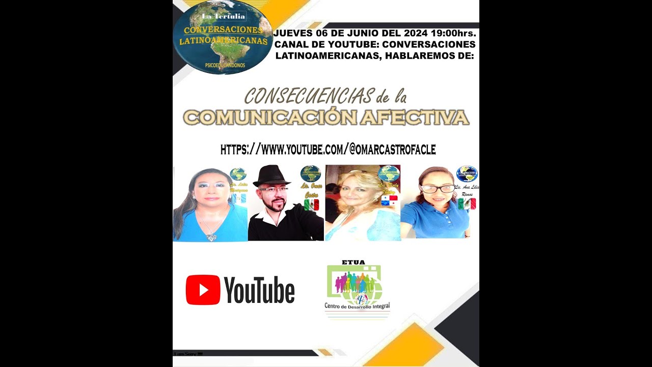 La Tertulia - CONSECUENCIAS de la COMUNICACIÓN AFECTIVA / Ldos. Ana ...