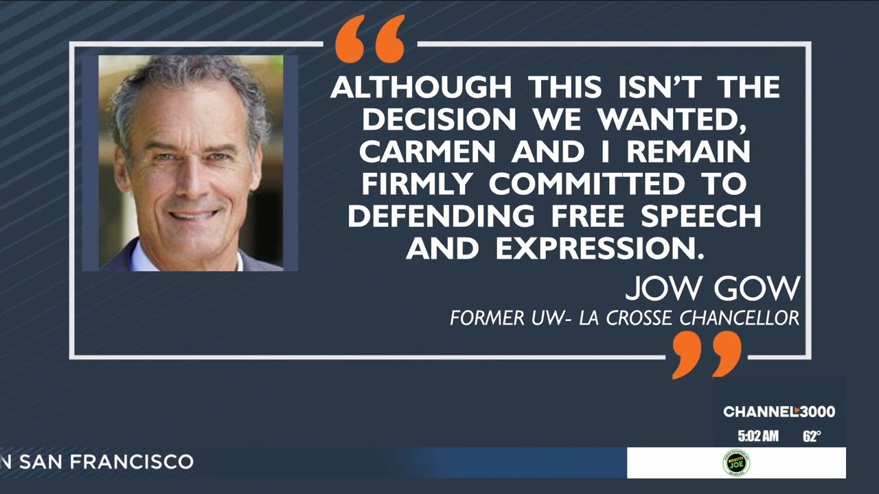 UWL faculty committee recommends firing former chancellor Joe Gow - YouTube