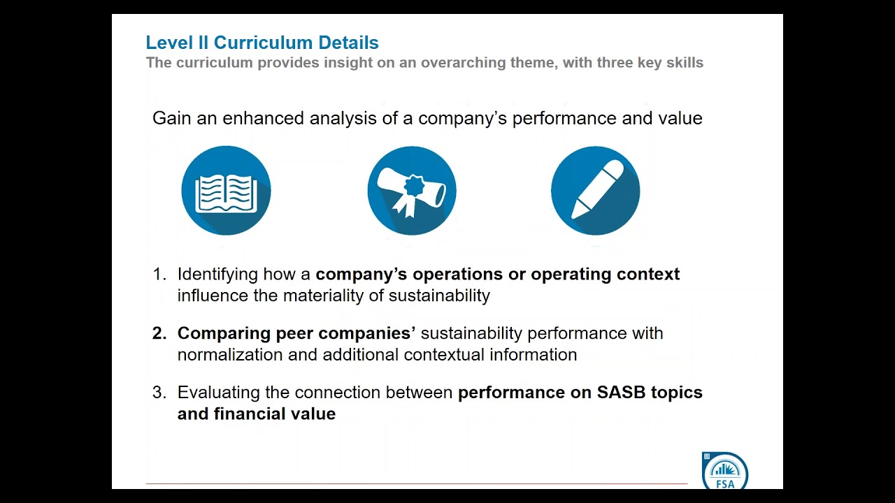 Webinar: SASB's FSA Credential: Join Those Working at the Highest ...