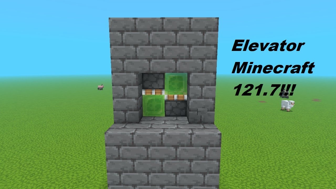 How to build an elevator in minecraft bedrock - YouTube