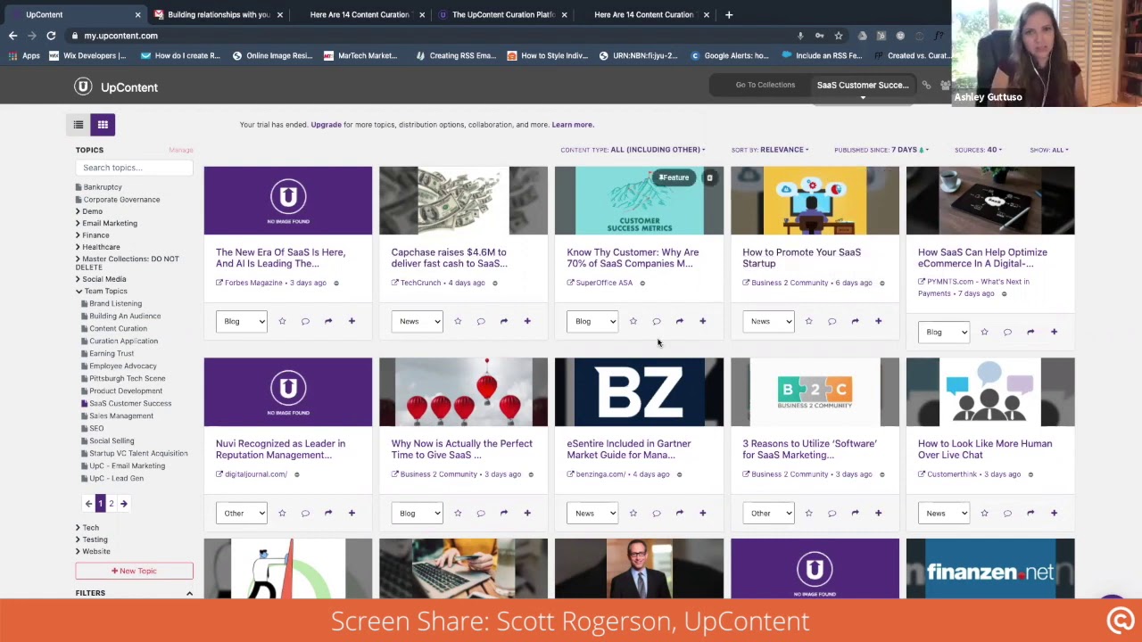 How Scott Rogerson chooses newsletter content using UpContent - YouTube