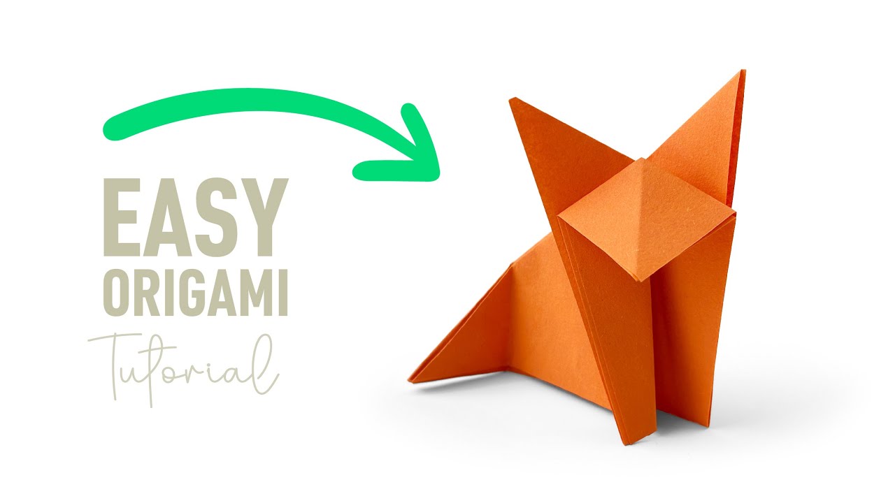 Origami Fox Easy. How to Make Origami Fox | Paper Fox Folding ...
