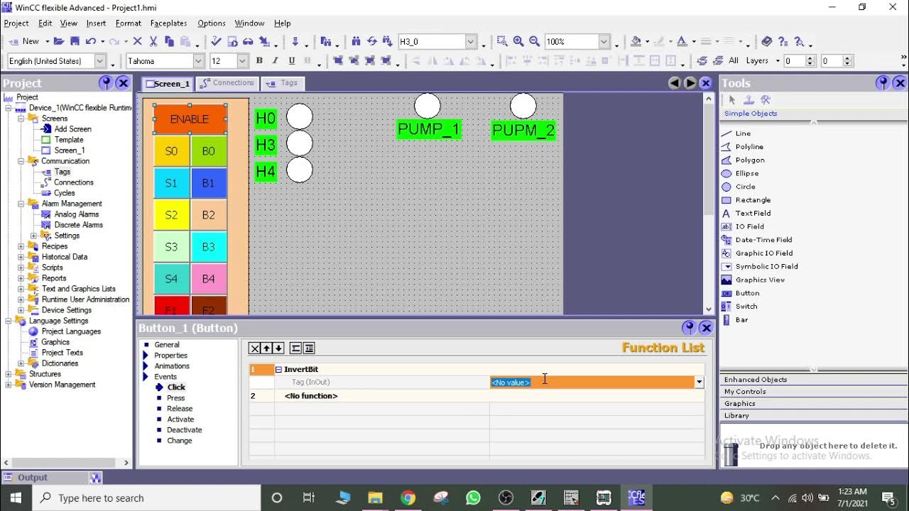 Waste Water Draining System using Pumps and sensors on sematic S7/300 ...