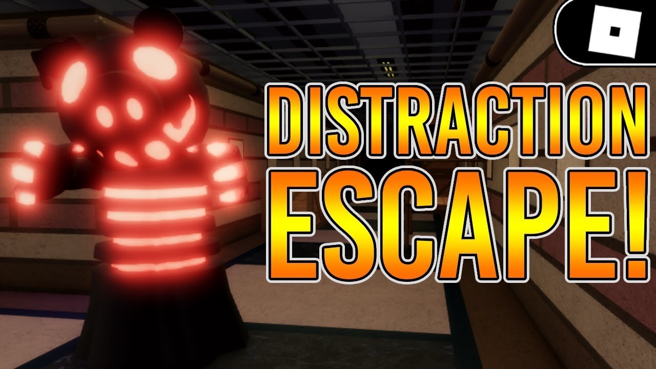 How To Escape Distraction! In ROBLOX PIGGY BUT 100 PLAYERS + SENTINEL ...