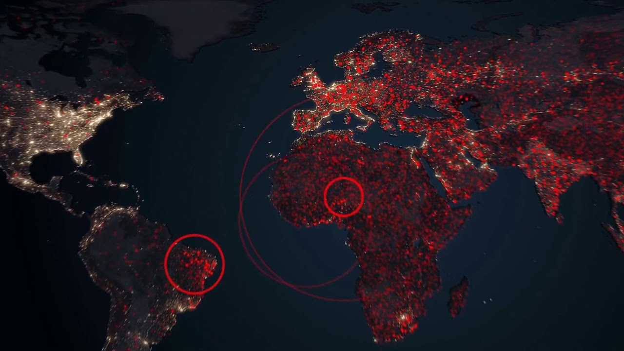 Virus Spreading World Map Animation - Video 515220 - YouTube