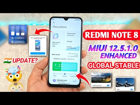 OFFICIAL - REDMI NOTE 8 MIUI 12.5.1.0 ENHANCED GLOBAL STABLE UPDATE ...