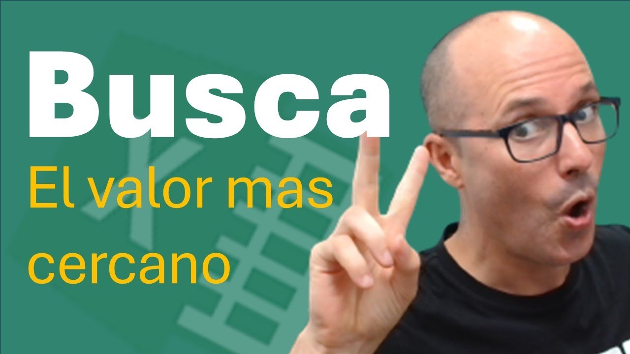 Como buscar el valor mas cercano a un numero | Hablando de Excel - YouTube