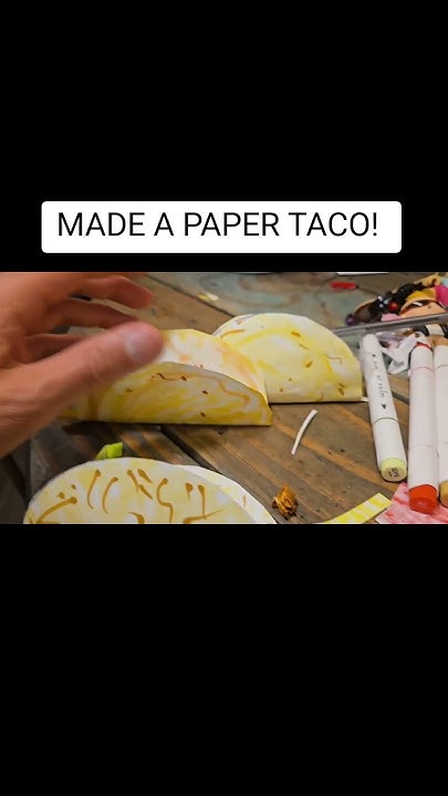 Learn here how to make a paper taco! Arts & crafts demonstration. #diet ...