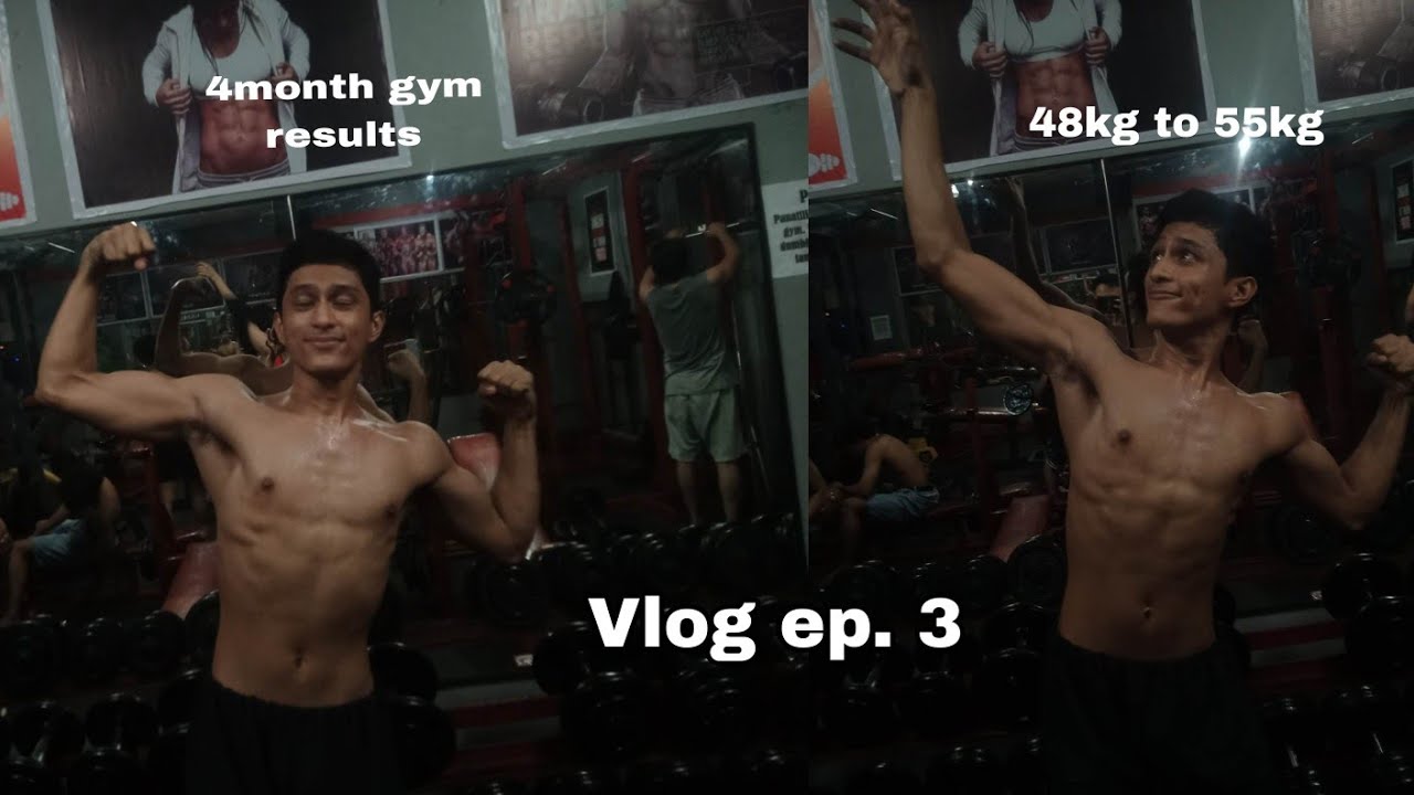4 months gym results | Basic work out for chest. - YouTube