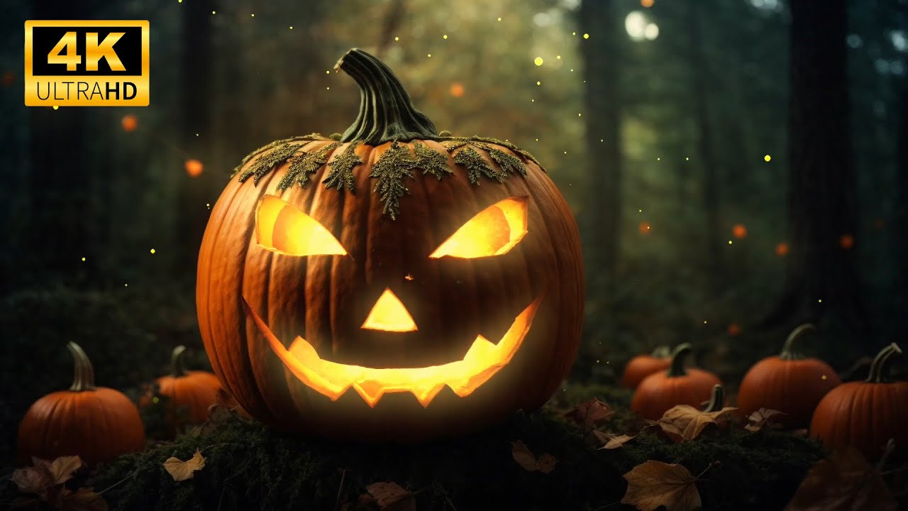 Spooky Pumpkin With Creepy Halloween Music 🎃 For Late October Evenings👻 ...