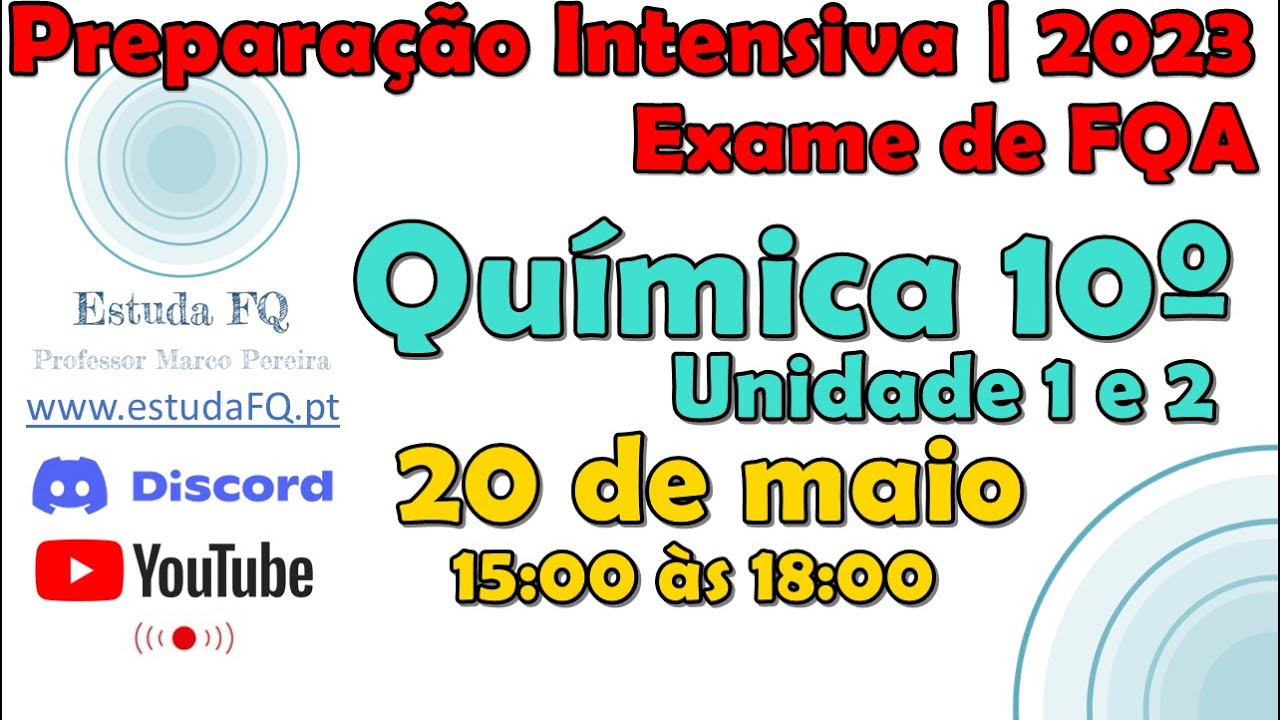 🚀 [Sessão 4 de 5] - Resumo Química 10.º | Unidade 1 e 2 | Exercícios de ...