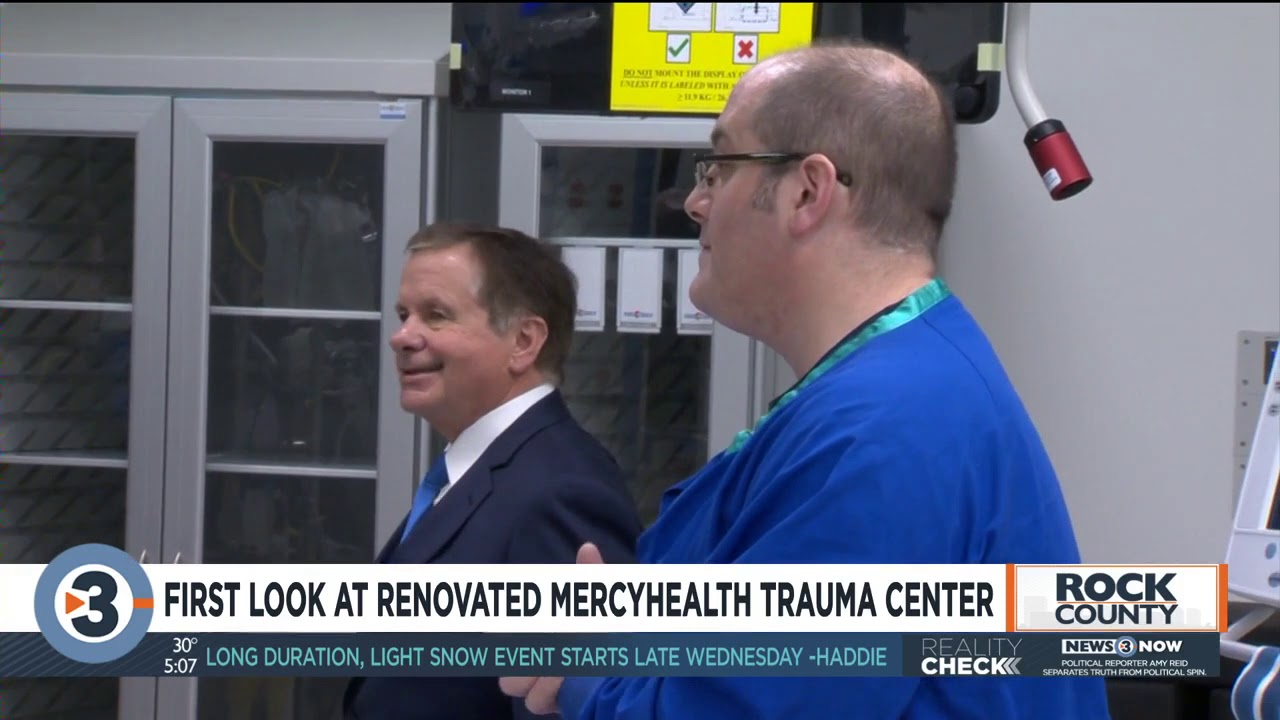 First look at renovated Mercyhealth Trauma Center - YouTube