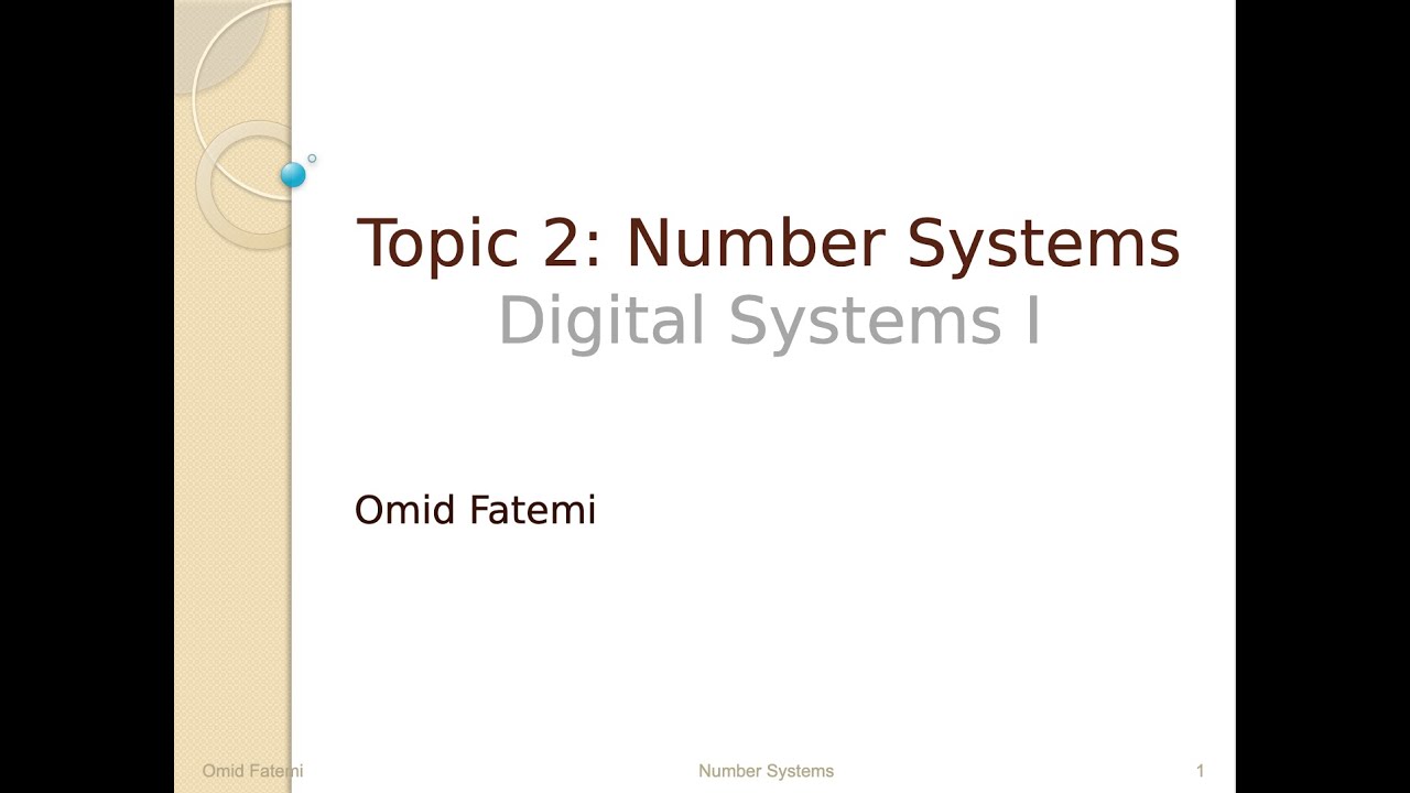 ITI 1100 Numbering System - Part 3 Numbering System - YouTube