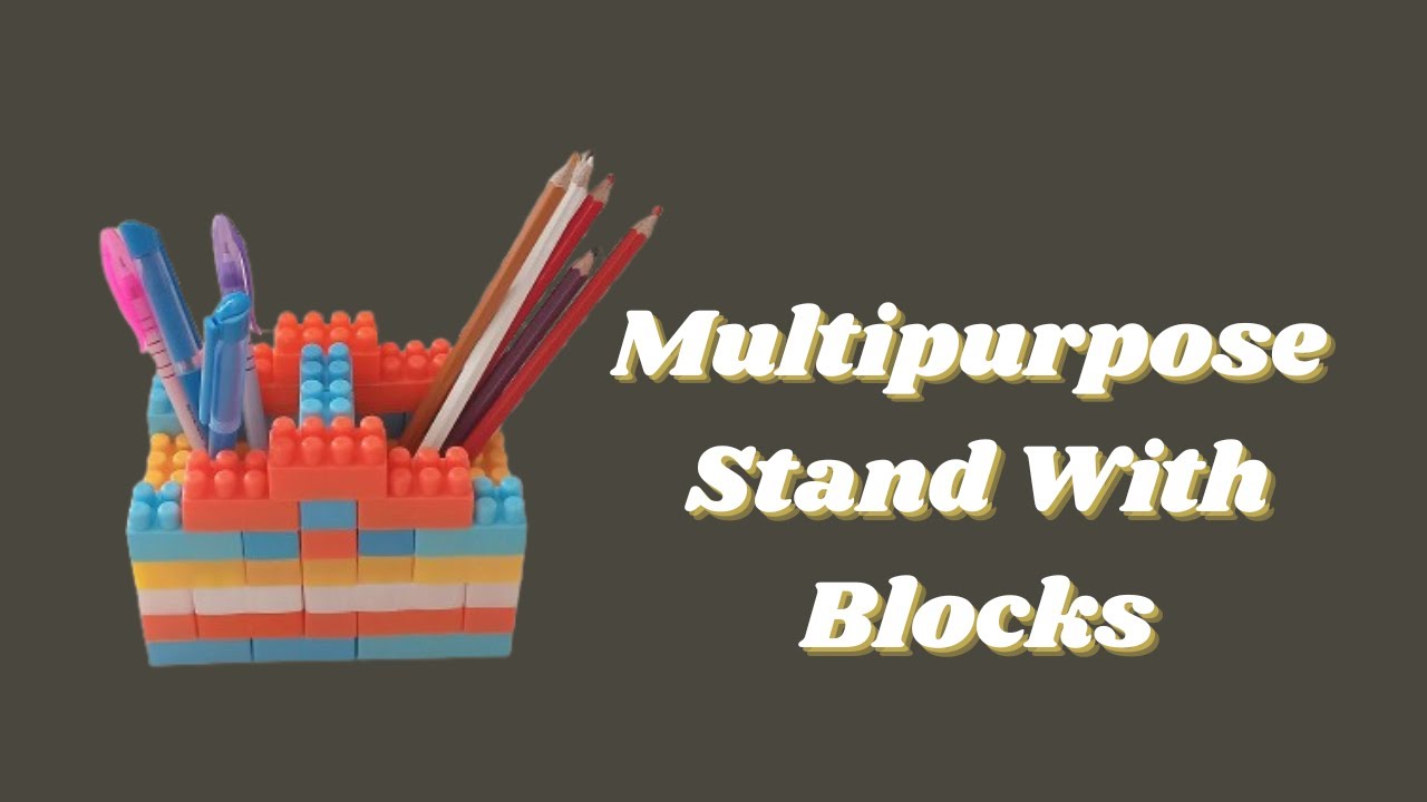Satisfying DIY Multipurpose Stand with Blocks - YouTube