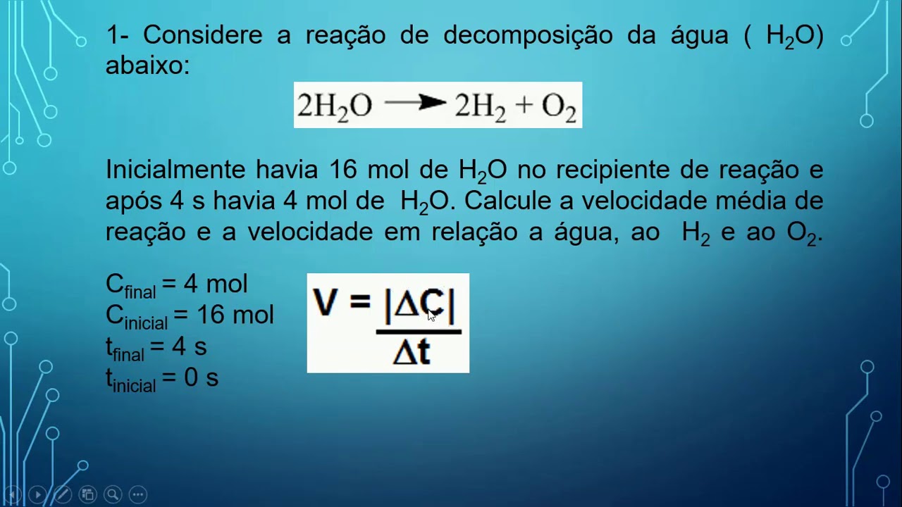 Velocidade De Reação Exercícios Retoedu