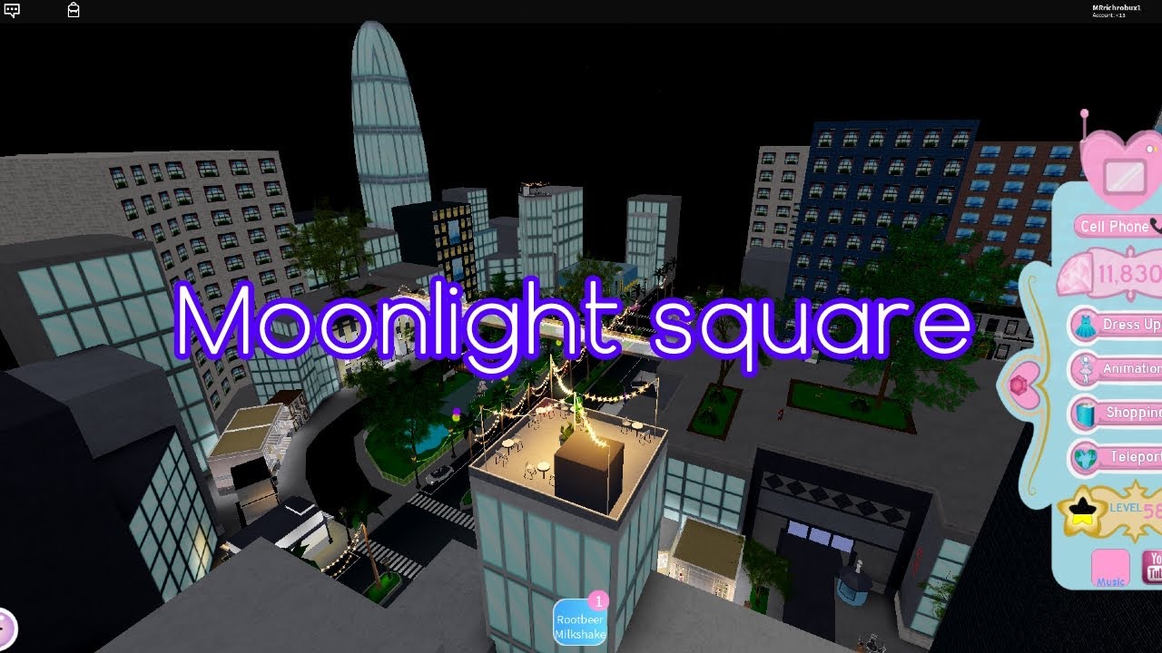 Roblox royal high moonlight square - YouTube