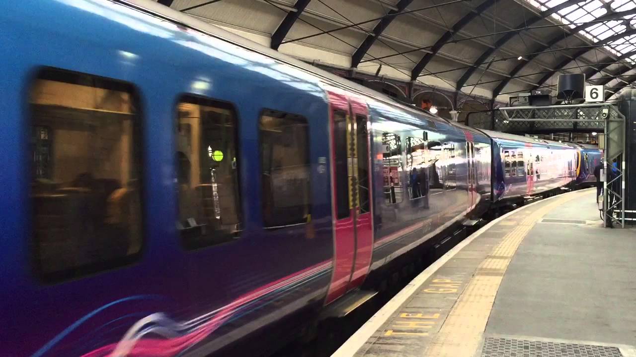 First TransPennine Express class 185 departing Newcastle - YouTube