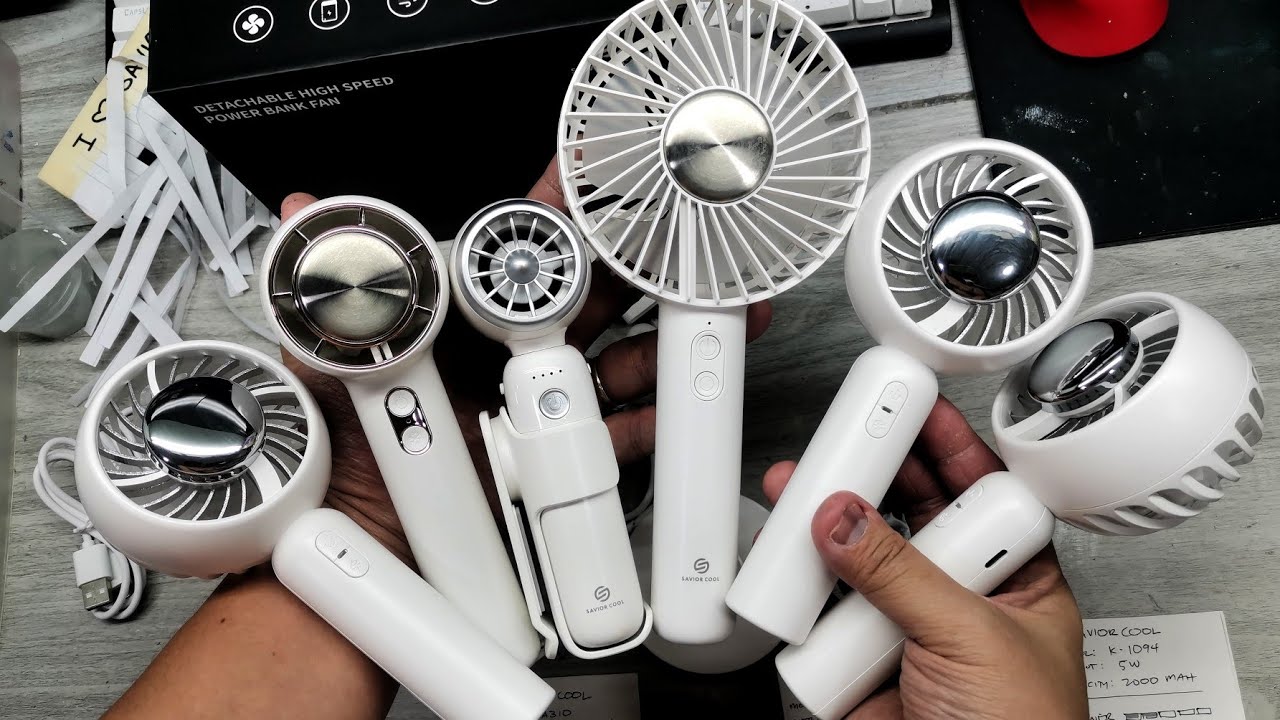Savior Cool Powerful portable fan with powerbank feature! ⚡🔋 ️ Unboxing ...