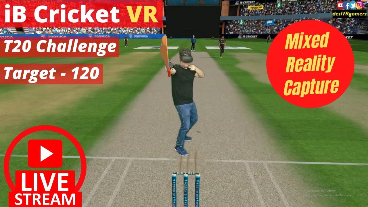 iB Cricket in VR | T20 Challenge | Mixed Reality Gameplay - YouTube