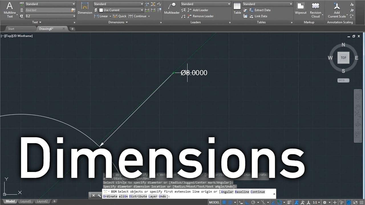 AUTOCAD - DIMENSIONING in Under a Minute - YouTube